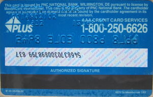 Bank Card: Automobile Club of Southern California (PNC National Bank ...