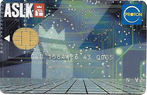 Bank Card: ASLK - Proton (ASLK-CGER Fortis Bank, BelgiumCol:BE-GM-0022.02