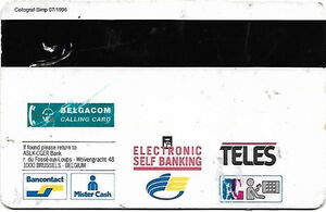 Bank Card: ASLK - Proton (ASLK-CGER Fortis Bank, BelgiumCol:BE-GM-0022.02