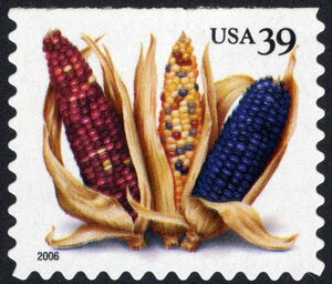 Stamp: Corn (PSA CB) (United States of America(Crops of the Americas ...