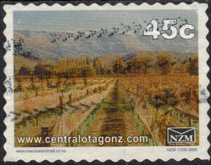 Stamp: Orchard in Spring (New Zealand: Private Post Offices(New Zealand ...