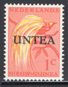 Stamp: Lesser Bird-of-paradise (Netherlands New Guinea(UNTEA Overprint ...