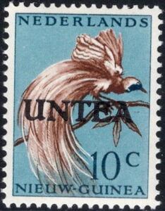 Stamp: Greater Bird-of-paradise (Netherlands New Guinea(UNTEA Overprint ...