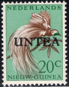 Stamp: Greater Bird-of-paradise (Netherlands New Guinea(UNTEA Overprint ...