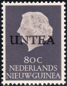 Stamp: Queen Juliana (Netherlands New Guinea(UNTEA Overprint - First ...