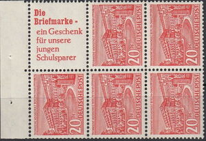 Stamp: Booklet Pane-Technical College (Berlin(Berlin buildings) Mi:DE ...