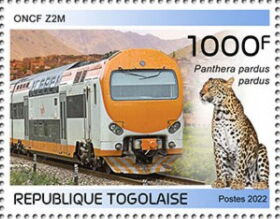Stamp: Oncf Z2m (Togo(African Trains (2022)) Col:TG 2022.01.31-58b