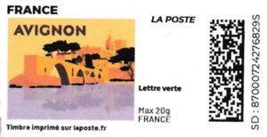 Stamp: Avignon. Redesign without laposte logo (France: Personalized ...