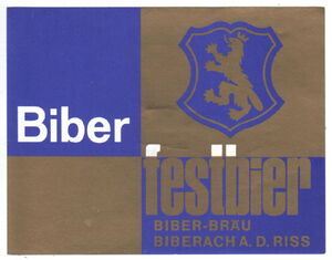 Drink Label: Biber Festbier (Biber Bräu, Biberach, Germany, Federal ...