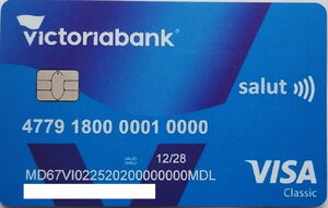 Bank Card: Victoriabank (Victoriabank, MoldovaCol:MD-VI-0026