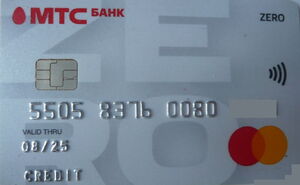 Bank Card: MTS Bank Zero (MTS Bank, RussiaCol:RU-MC-2279.02