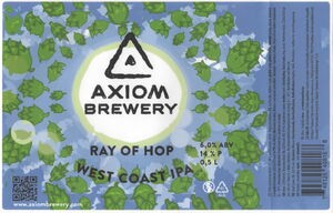 Drink Label: Ray Of Hop Ipa (Axiom brewery, Czech RepublicCol:CZ-BEER ...