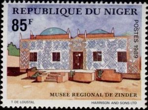 Stamp: Tourism in Niger - Regional Museum of Zinder (Niger(Tourism) Mi ...