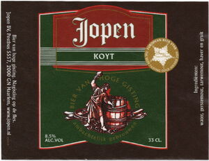 Drink Label: Jopen Koyt (Jopen, NetherlandsCol:NL-BEER-035592 🏷️