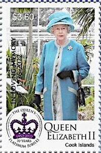 Stamp: Queen Elizabeth II - overprinted (Cook Islands(Queen Elizabeth ...
