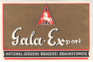 Drink Label: Gala Export (National Jürgens Brauerei, Braunschweig ...