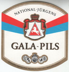 Drink Label: Gala Pils (National Jürgens Brauerei, Braunschweig ...