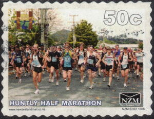 Stamp: Huntly Half Marathon (New Zealand: Private Post Offices(New ...