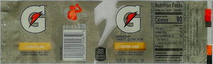 Etiqueta de bebida: Gatorade Lemon-Lime (Gatorade Co., Estados Unidos ...