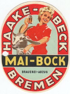 Drink Label: Haake-Beck Mai-Bock (Haake-Beck Brauerei, Bremen, Germany, Federal RepublicCol:DE ...