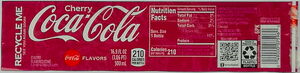 Drink Label: Cherry Coca-Cola (Coca-Cola Company, United States of ...