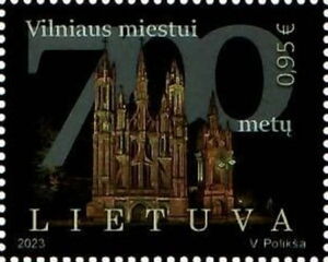 Pašto ženklas: Vilnius, 700th Anniversary (Lietuva(Vilnius, 700th ...
