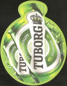 Beer Coaster: Tuborg (Carlsberg Breweries AS, DenmarkCol:DK-000393