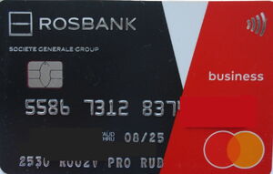 Bank Card: Rosbank MC Business (Rosbank, RussiaCol:RU-MC-1828.04