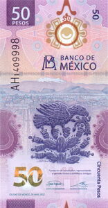 钞票: 50 Pesos (墨西哥(2017-2022 "Historical Identity and Natural Heritage ...
