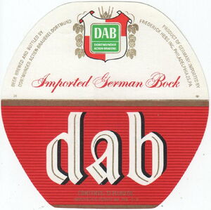 Drink Label: Dab (Dortmunder Actien Brauerei, Germany, Federal ...