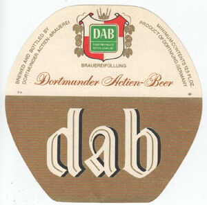 Drink Label: Dab (Dortmunder Actien Brauerei, Germany, Federal ...