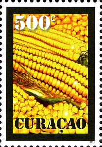 Stamp: Corn (Curaçao(Vegetables) Mi:CW 72,Sn:CW 61e,Yt:CW 248,NVP:CW ...
