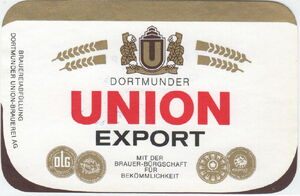 Drink Label: Dortmunder Union Export (Dortmunder Union-Brauerei AG, Germany, Federal RepublicCol ...