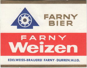Drink Label: Farny Weizen (Weizenbier Brauerei Farny, Germany, Federal ...