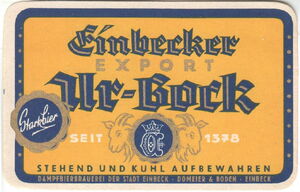 Drink Label: Einbecker Ur-Bock (Einbecker Brauhaus AG, Germany, Federal ...