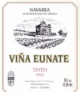 Drink Label: Viña Eunate (Viña Eunate, SpainCol:ES-WINE-000426