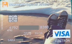 Bank Card: Montepio Especial Jovem (Montepio Geral, PortugalCol:PT-VE-0136