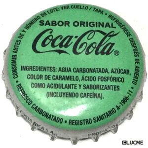Bottle Cap: Coca-Cola (Coca-Cola Femsa de Costa Rica S.A, Costa RicaCol ...