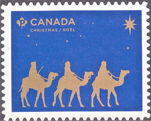 Stamp: Three Wise Men (Canada(Christmas (2019), Shiny and Bright) Mi:CA ...