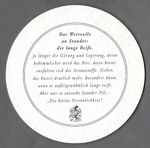 Бирдекель: Stauder (Privatbrauerei Jacob Stauder GmbH & Co. KG ...