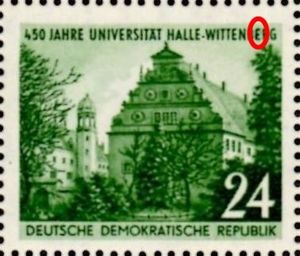 Stamp: University Halle-Wittenberg (Germany, Democratic Republic (DDR ...