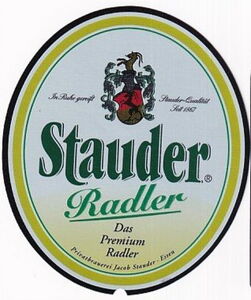 Drink Label: Stauder Radler (Privatbrauerei Jakob Stauder, Germany ...