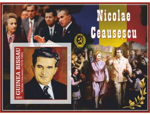 Stamp: Great People Joseph Stalin and NicolaeCeausescu (Guinea-Bissau ...