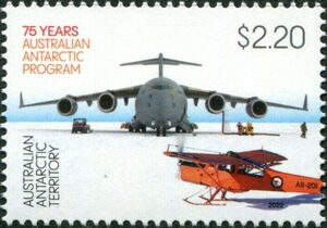 Stamp: Logistical Support Aircraft (Australian Antarctic Territory (AAT ...