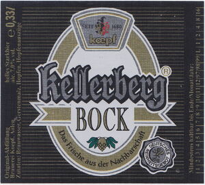Drink Label: Koepf Kellerberg Bock (Brauerei Koepf, Germany, Federal RepublicCol:DE-BEER-027674