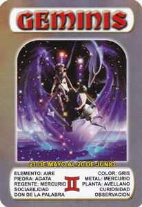 Pocket Calendar: Gemini (Argentina(Zodiac) Col:ARG-2009-Zodiac-002.03