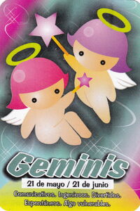 Pocket Calendar: Gemini (Argentina(Zodiac) Col:ARG-2012-Zodiac-002.03