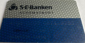 Bank Card: S-E-Banken (S-E-Banken, SwedenCol:SE-GM-0017