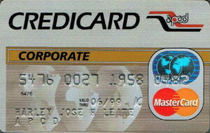 Bank Card: Credicard Corporate (Credicard, BrazilCol:BR-MC-0130