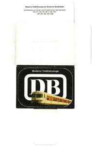 Postcard: Modern locomotives of the Deutsche Bundesbahn (Germany ...